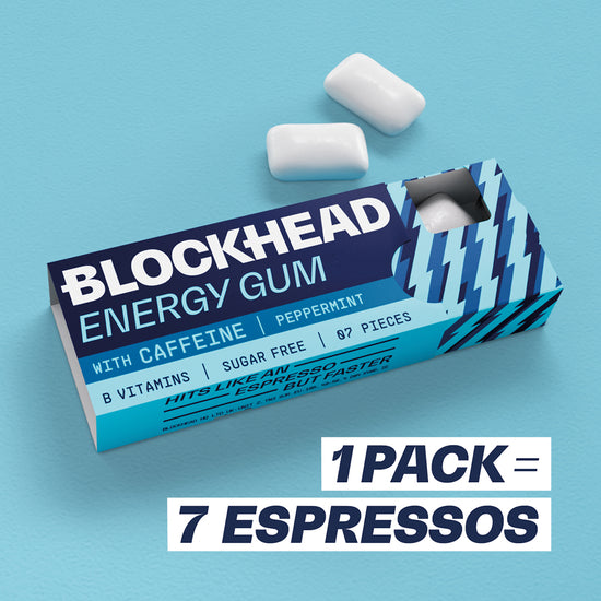 Energy Gum | Caffeine Chewing Gum | Energy Chewing Gum – blockheadstore